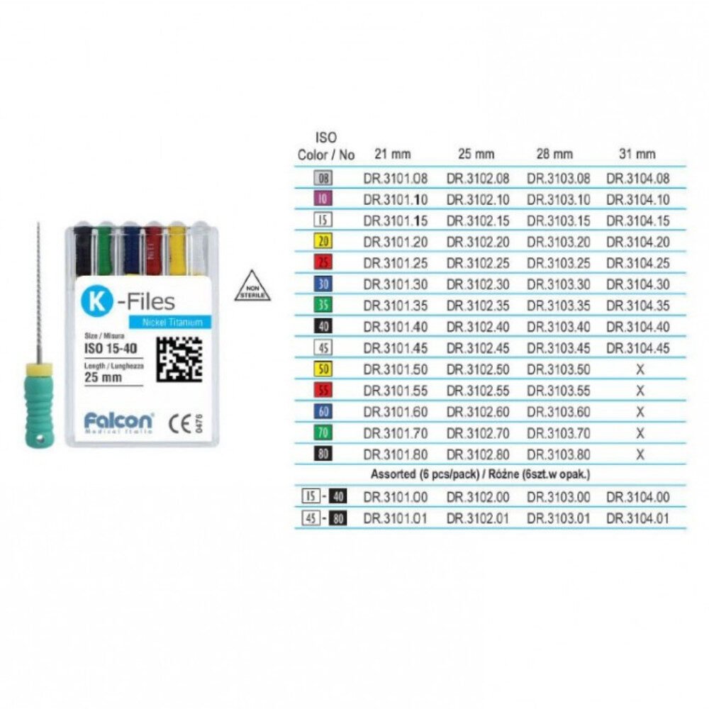 Lime K N°8 Gris, 25mm (Pack of 6 pieces) - PONOS Medical